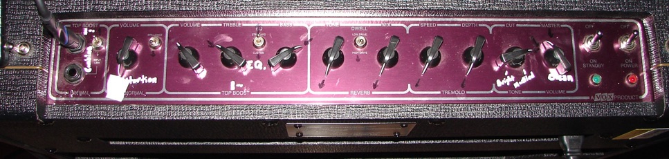 VOX AC30 settings (top-boost model)